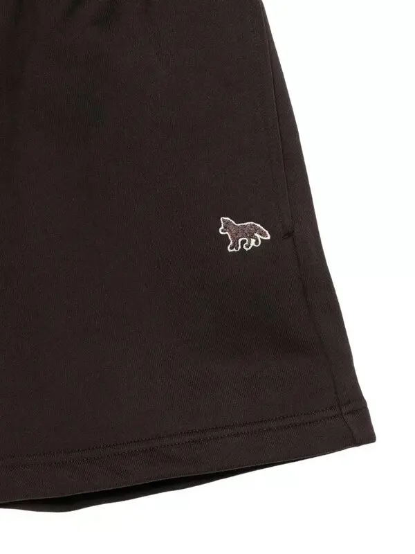 Maison Kitsuné Drawstring Fox-motif Shorts