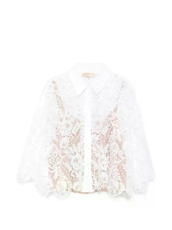 Michael Kors Lace-overlay Shirt - White