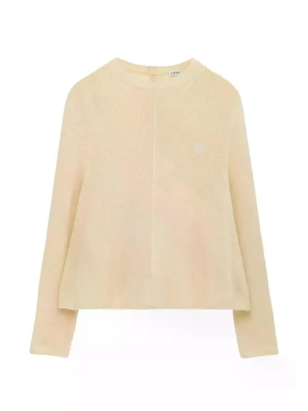 Loewe Logo Cashmere Sweater - Neutrals