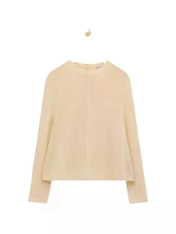 Loewe Logo Cashmere Sweater - Neutrals