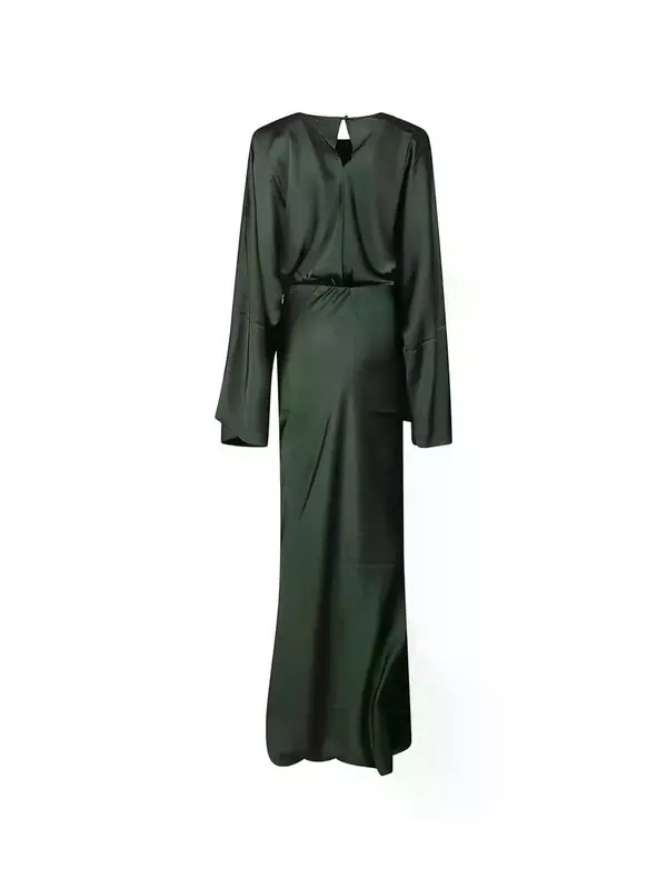 Norma Kamali Reverse Obie Long-sleeved Maxi Dress