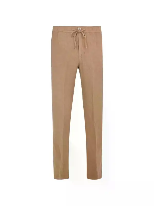 120% Lino Drawstring Trousers - Neutrals