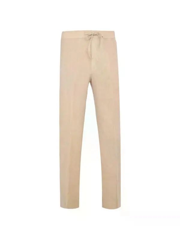 120% Lino Drawstring Trousers - Neutrals