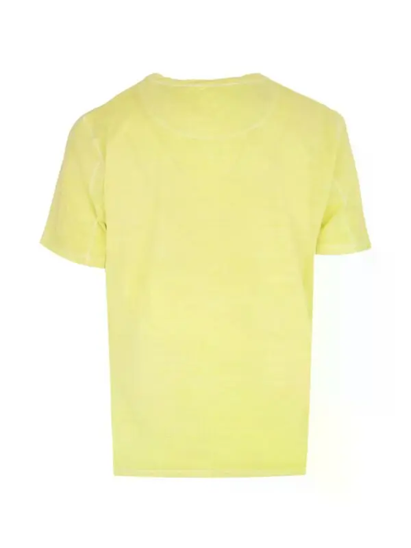 120% Lino Short Sleeve T-shirt - Yellow