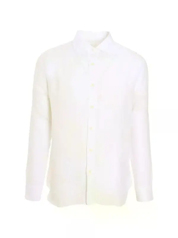 120% Lino Long-sleeve Shirt - White