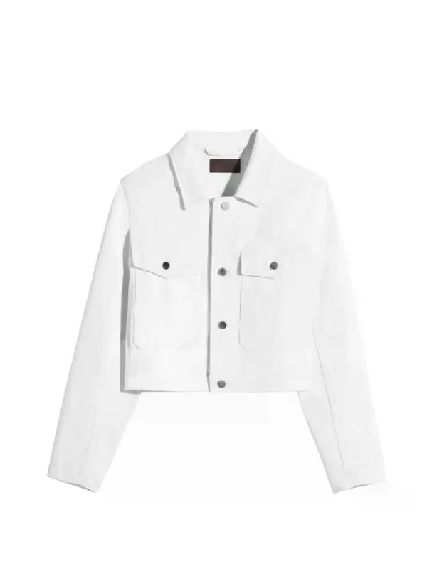 LEMAIRE Denim Cropped Blouson - White