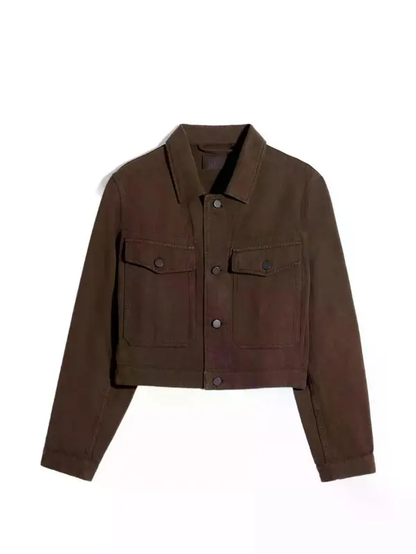 LEMAIRE Twill Cropped Blouson - Brown