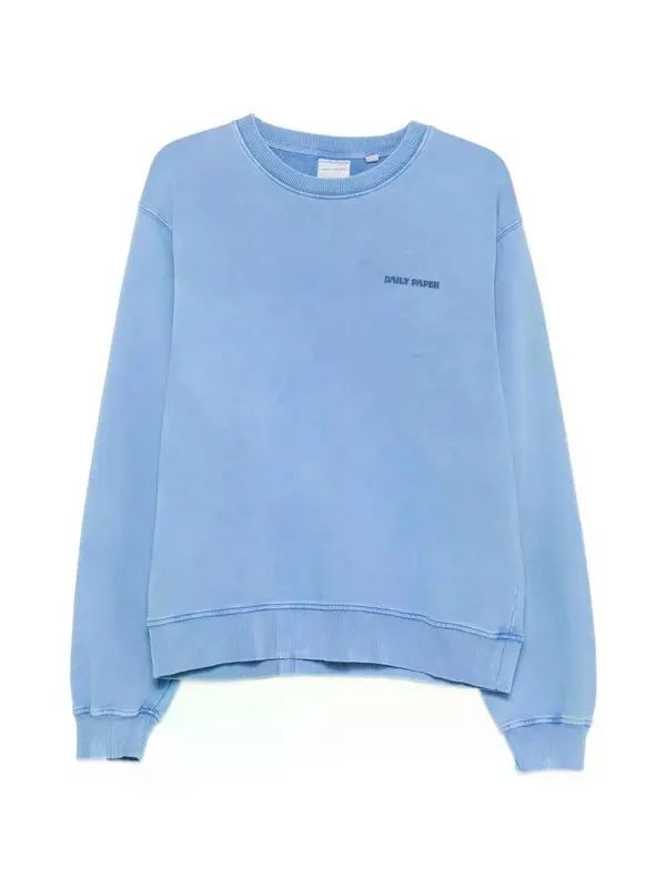 DAILY PAPER Logo Crew Neck Sweatshirt - Blue
