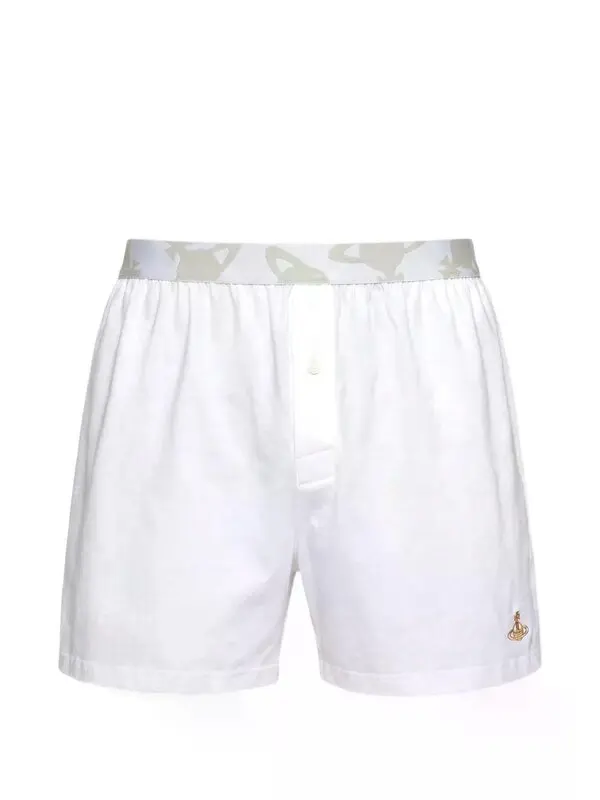 VIVIENNE WESTWOOD Orb-embroidered Boxers - White