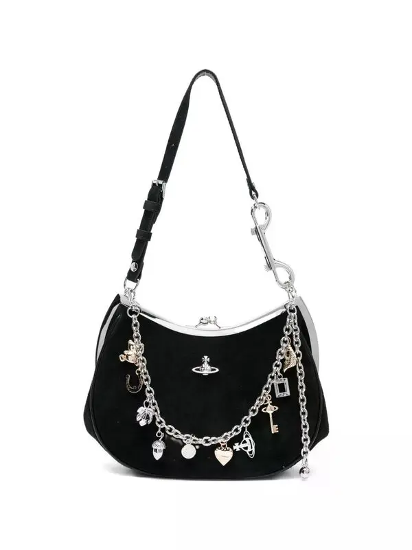 VIVIENNE WESTWOOD Charm Frame Shoulder Bag - Black