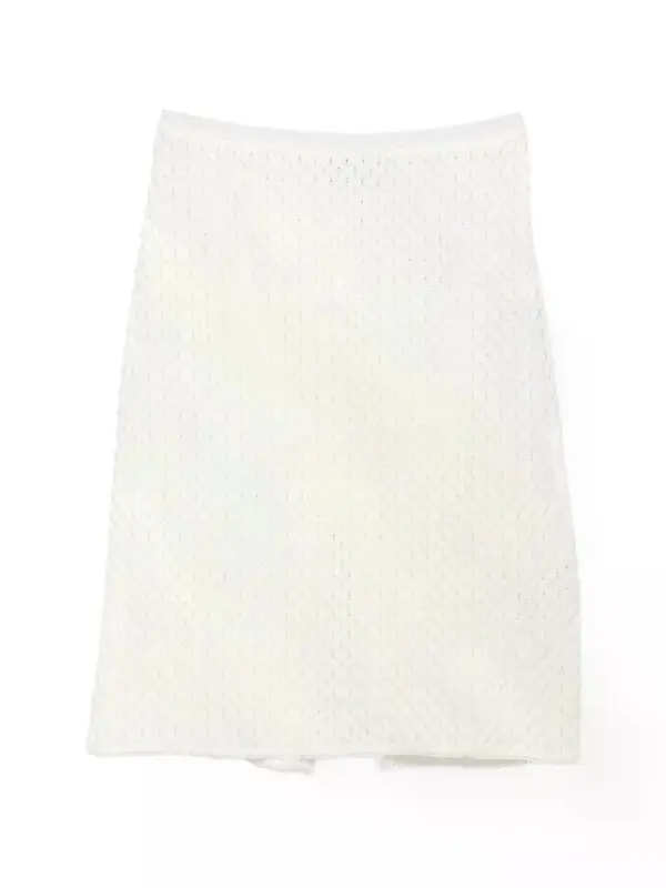 Stine Goya Knitted Front-slit Skirt - Neutrals
