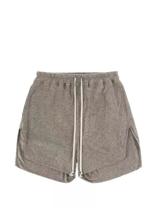 Rick Owens Drawstring-fastening Layered Track Shorts - Grey