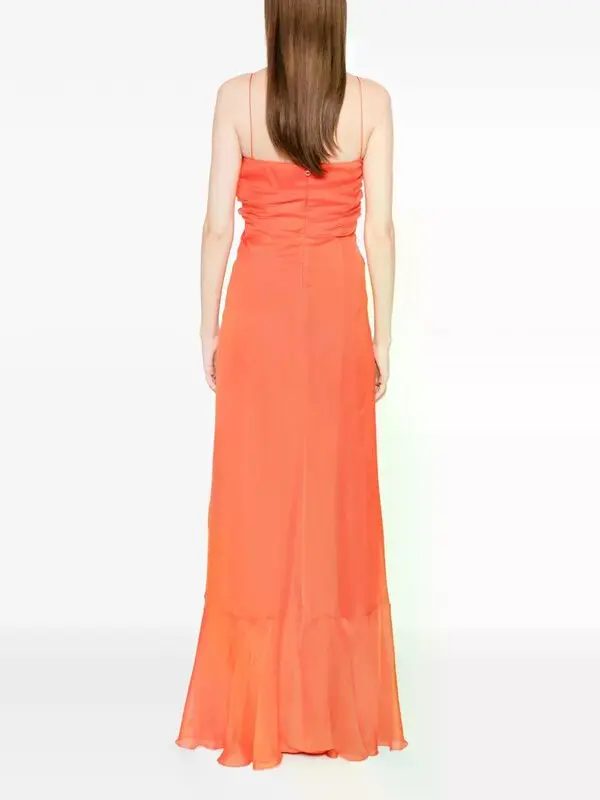 Raquel Diniz Sambra Ruched Dress - Orange