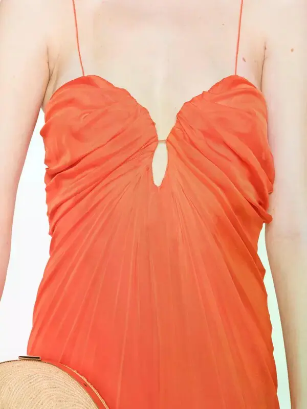 Raquel Diniz Sambra Ruched Dress - Orange