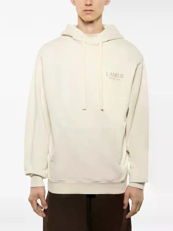 LANEUS Printed Hooded Sweatshirt