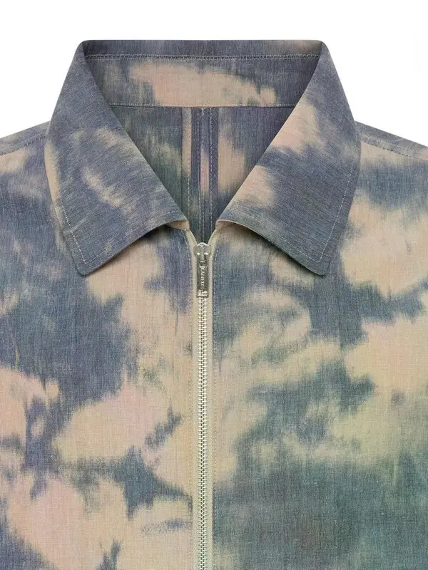 LANEUS Tie-dye Zip Jacket