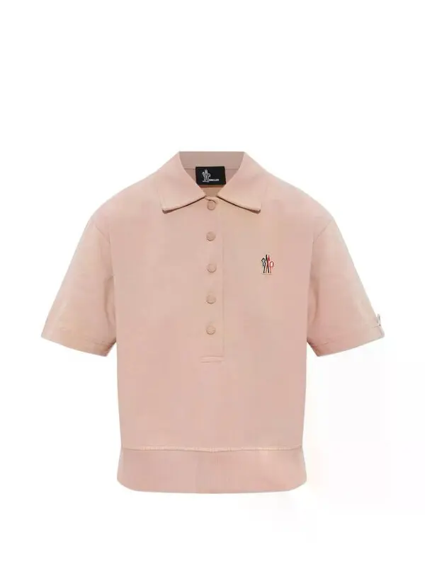 Moncler Logo-patch Polo Shirt - Pink