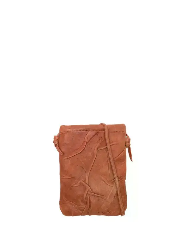 SOMMET Paloma Knotted Leather Cross Body Bag - Brown