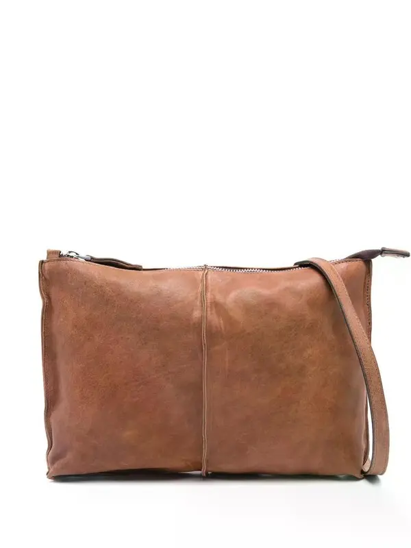 SOMMET Clark Zip Sheepskin Cross Body Bag - Brown