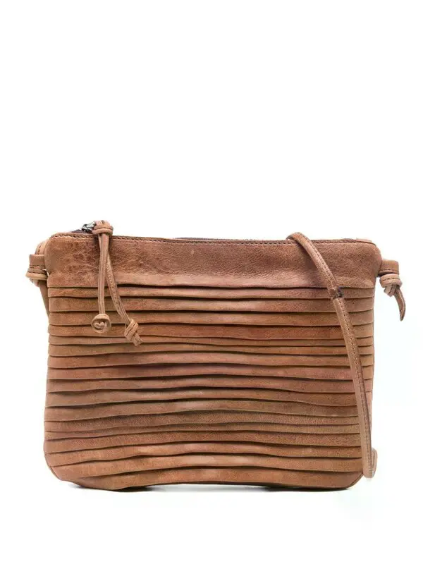 SOMMET Country Pleated Cross Body Bag - Brown