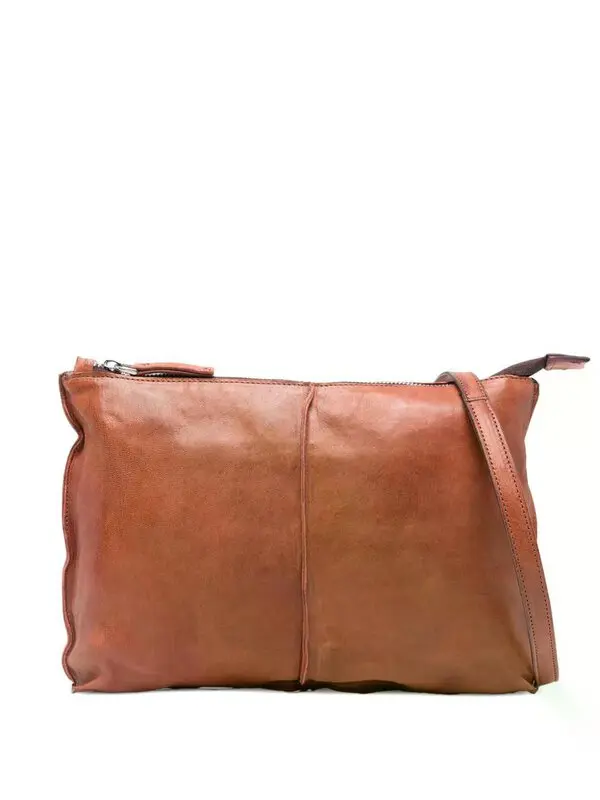 SOMMET Clark Leather Clutch Bag - Brown