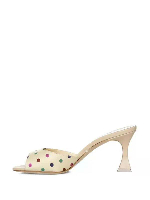 Manolo Blahnik Jadaronau Polka-dot Mules