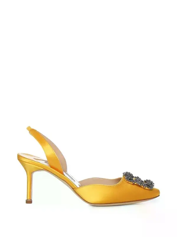 Manolo Blahnik Embellished Slingback Pumps
