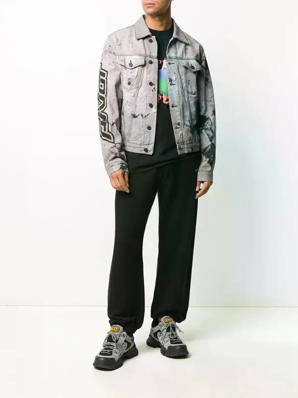 Off-White Tie-dye Print Denim Jacket