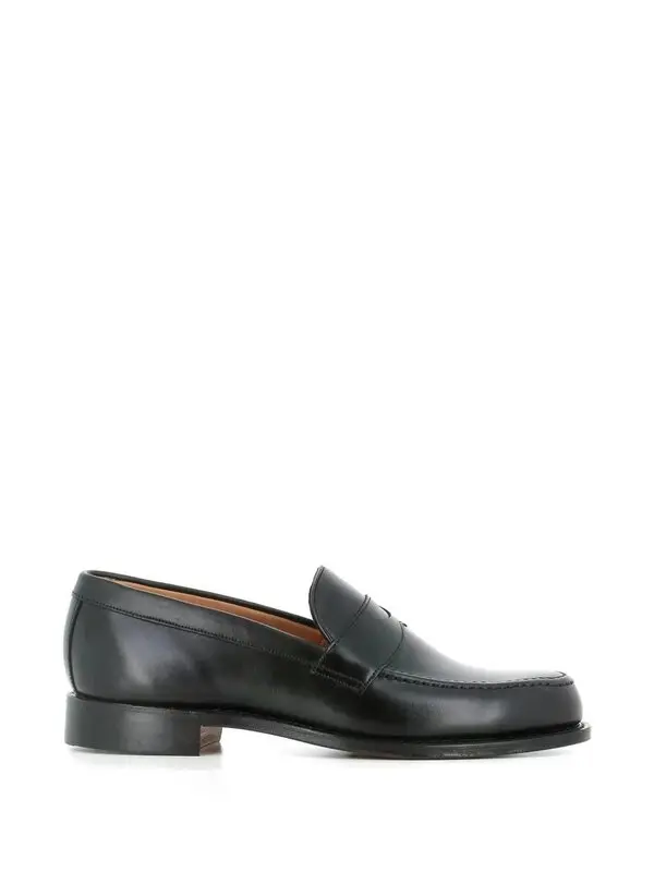 CHEANEY Penny Leather Loafers - Black