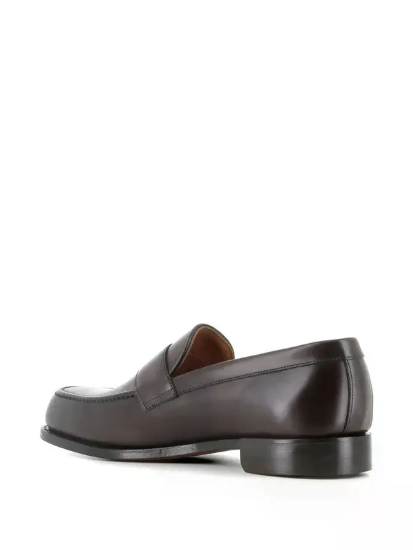 CHEANEY Penny Leather Loafers - Brown