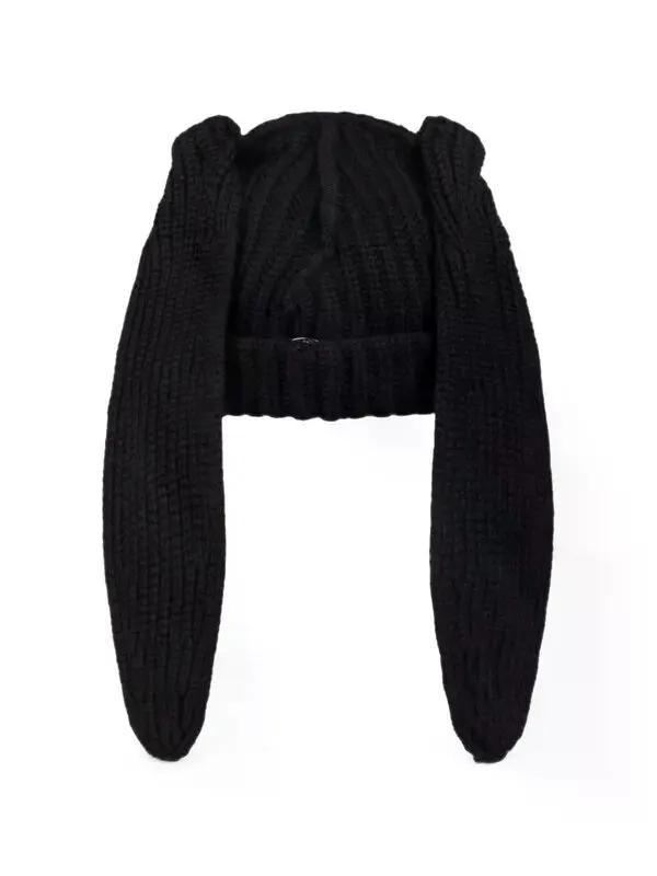 CHARLES JEFFREY Chunky Rabbit Beanie - Black