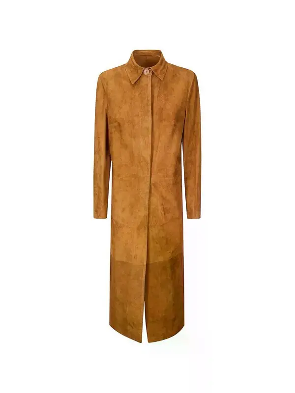 SALVATORE SANTORO Buttoned Sheepskin Coat