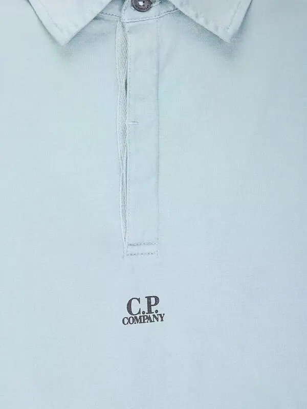 C.P. COMPANY Logo-detail Short-sleeve Polo Shirt