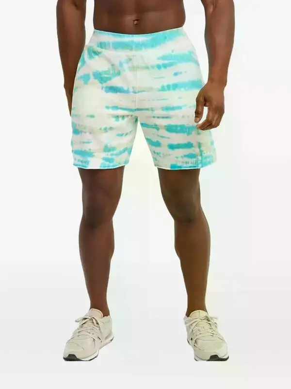 Champion Wave Dye Portal Teal Shorts - White