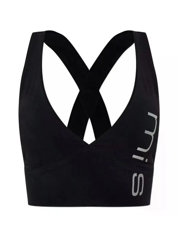 MISBHV Logo-print Sports Bra - Black