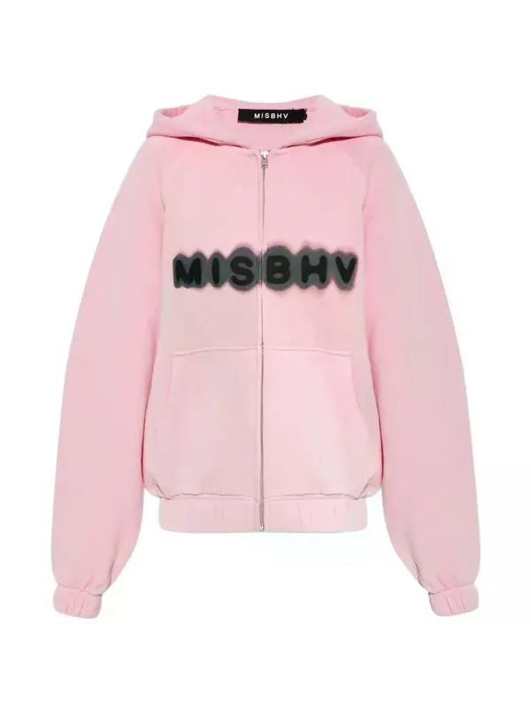 MISBHV Logo-print Cotton Hoddie - Pink
