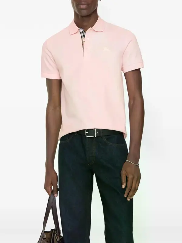 Burberry Cotton Polo Shirt - Pink