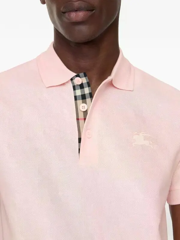 Burberry Cotton Polo Shirt - Pink