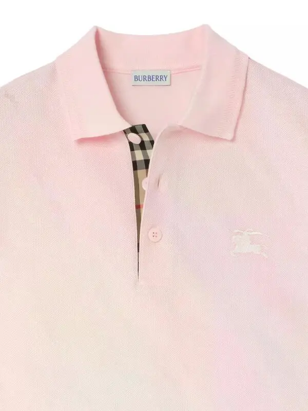 Burberry Cotton Polo Shirt - Pink