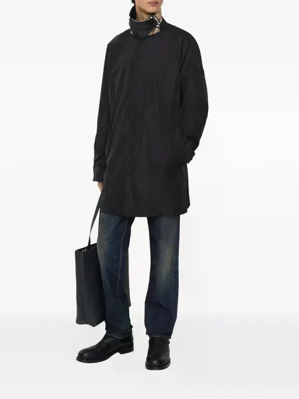 Burberry Nylon Ridgewood Car Coat - Black