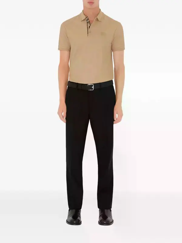 Burberry Cotton Polo Shirt - Neutrals