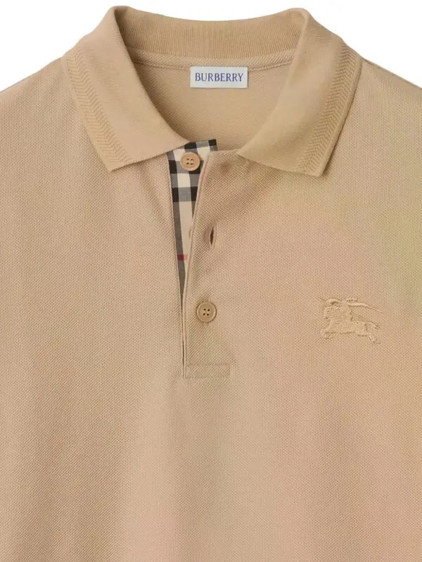 Burberry Cotton Polo Shirt - Neutrals