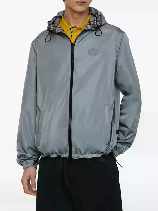 Burberry Reversible Check Hooded Jacket - Grey