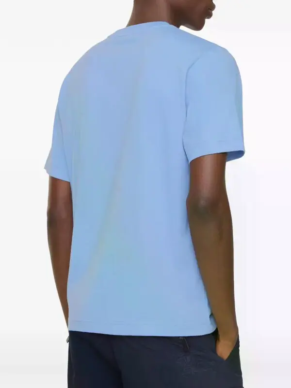 Burberry Knight Stamp Cotton T-shirt - Blue