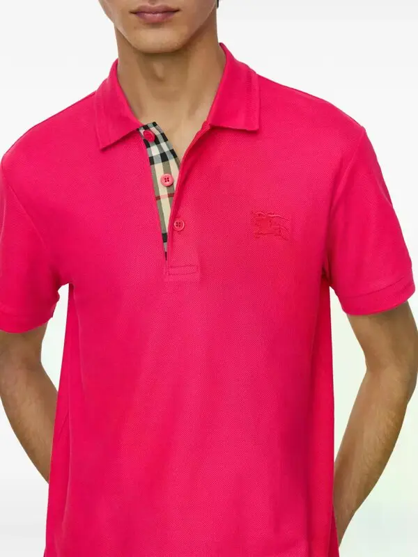 Burberry Cotton Polo Shirt - Pink