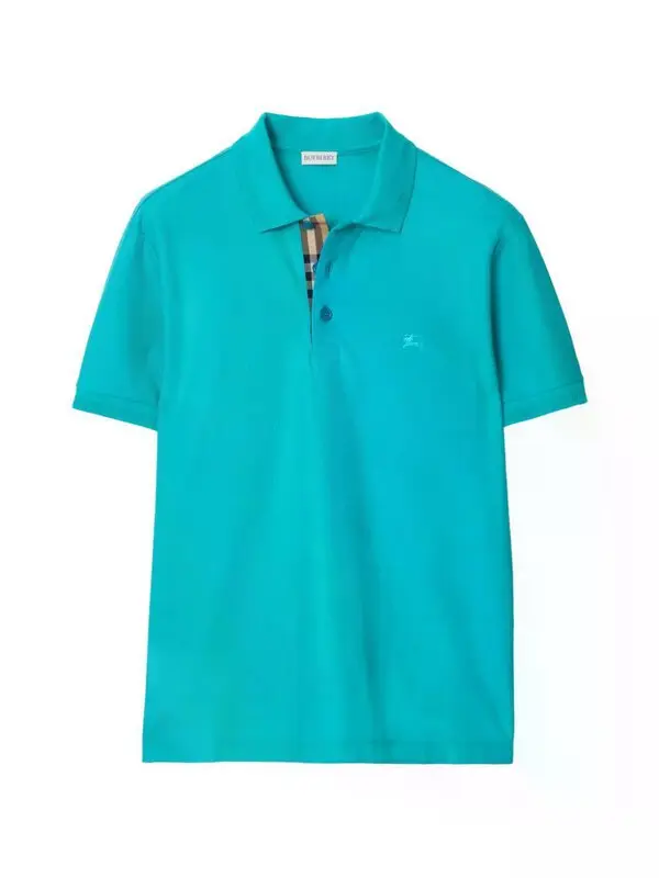 Burberry Cotton Polo Shirt - Blue