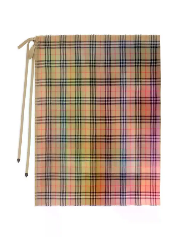 Burberry Check Cotton Sarong - Neutrals