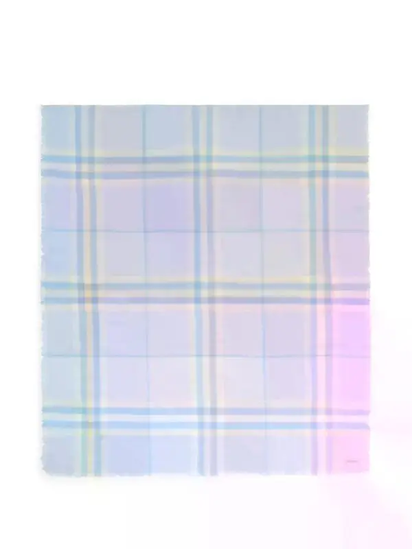 Burberry Wide Check Wool Scarf