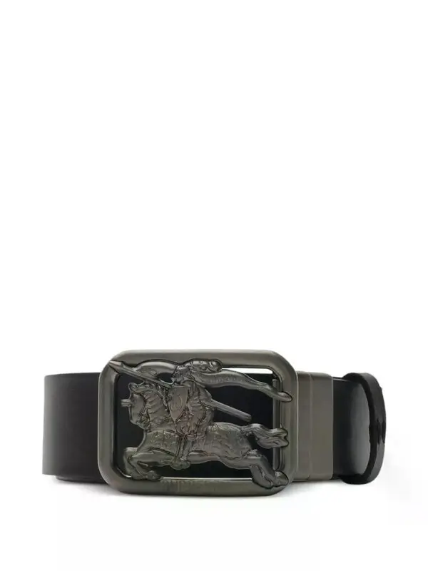 Burberry Reversible Check Rider Belt - Black