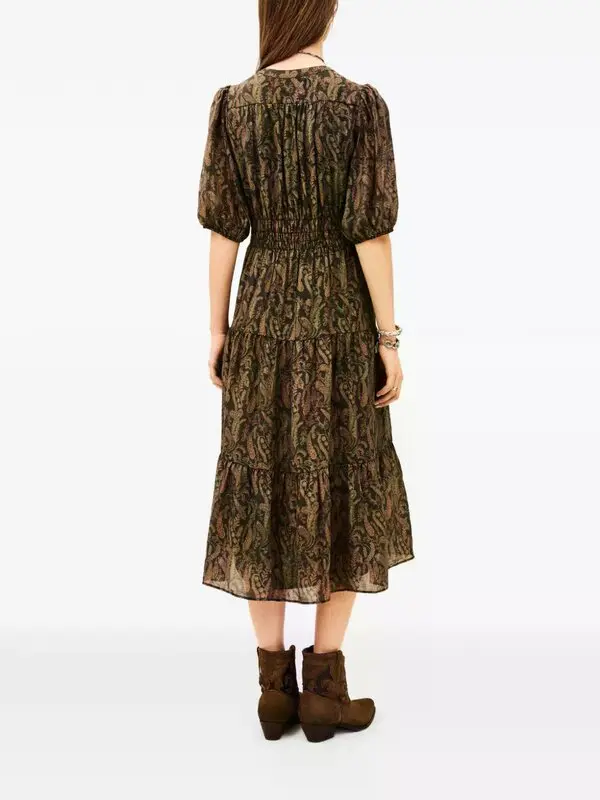 Ba&sh Tanyssa Paisley-pattern Tiered Dress